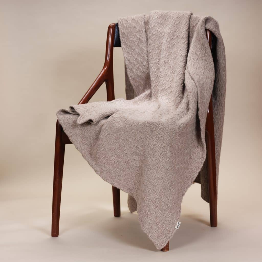 Plaid français en laine mérinos